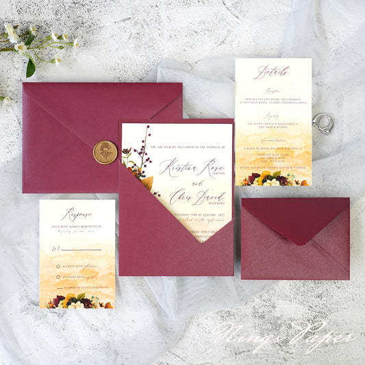 PANEL POCKET INVITATIONS – NingsPaper