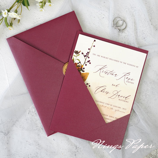 PANEL POCKET INVITATIONS – NingsPaper