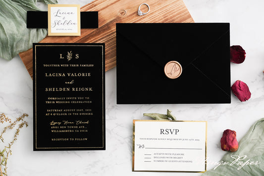 VELVET INVITATION CARDS – NingsPaper